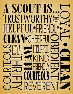 A Scout is trustworthy – Subway Art