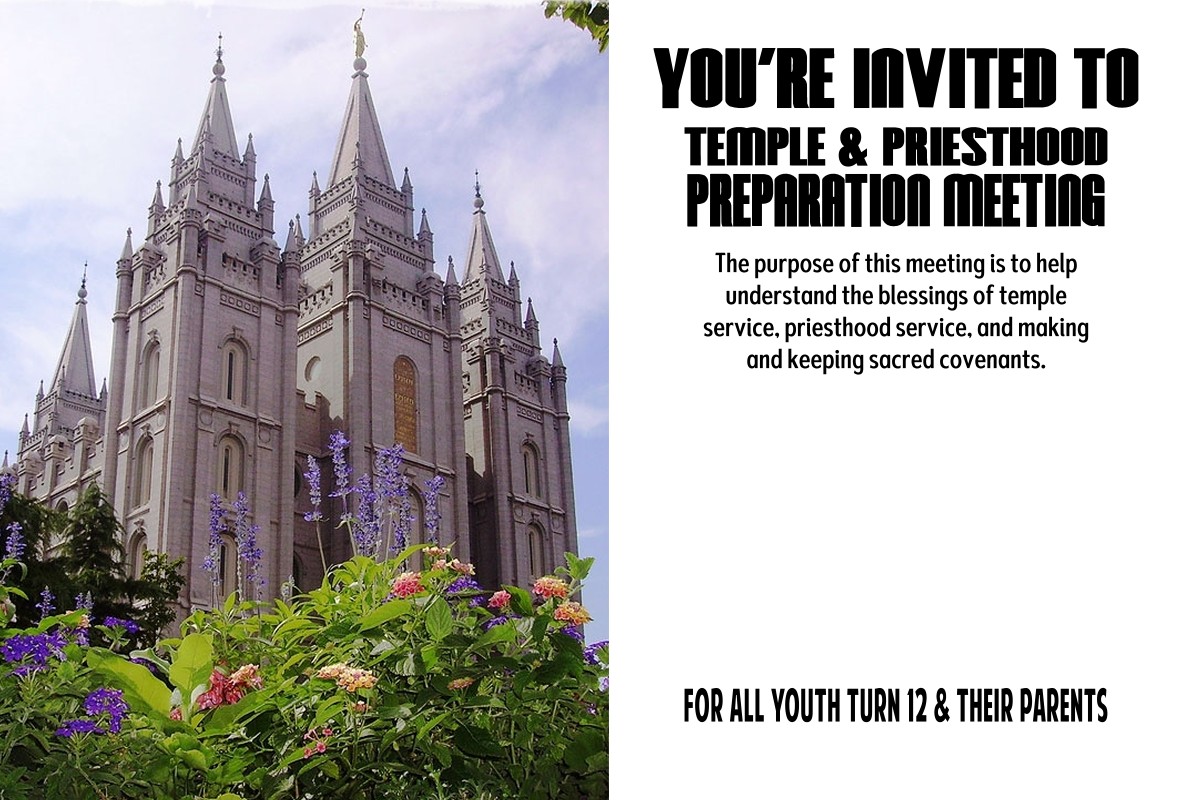 Temple and Priesthood Preparation – The Idea Door
